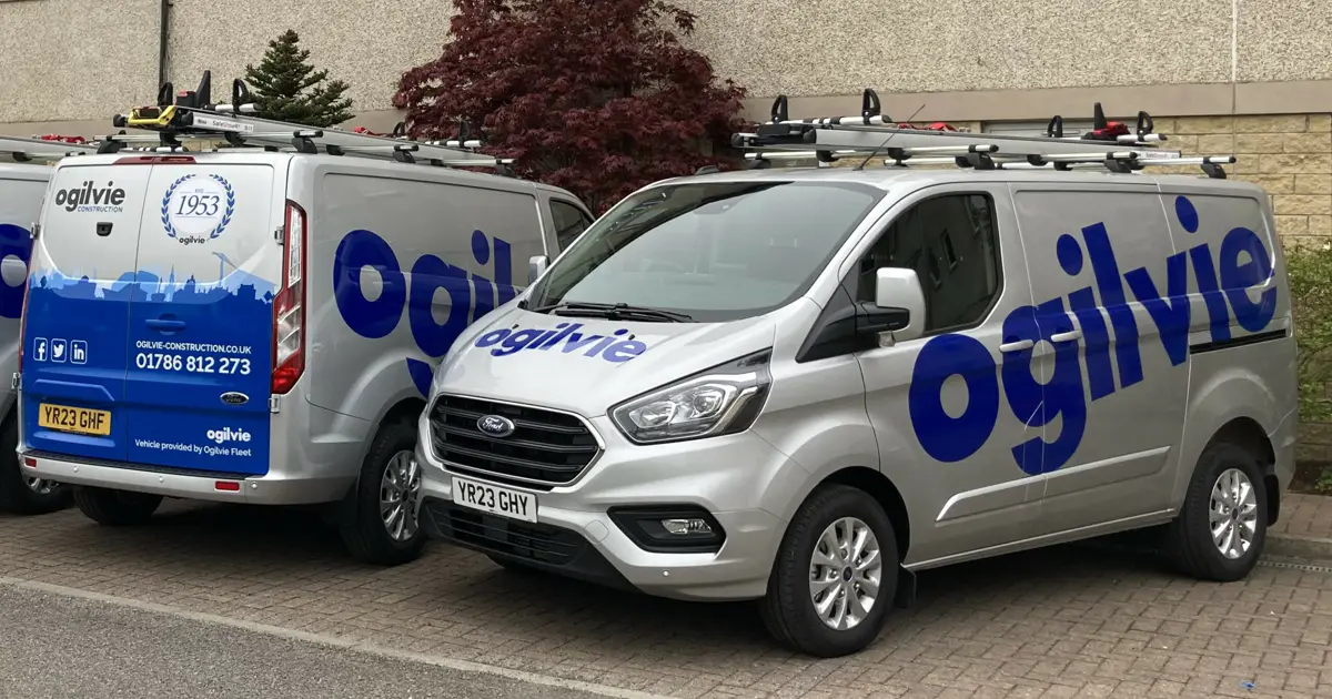 Ogilvie Construction and Net Defence take delivery of new Ford Transits ...