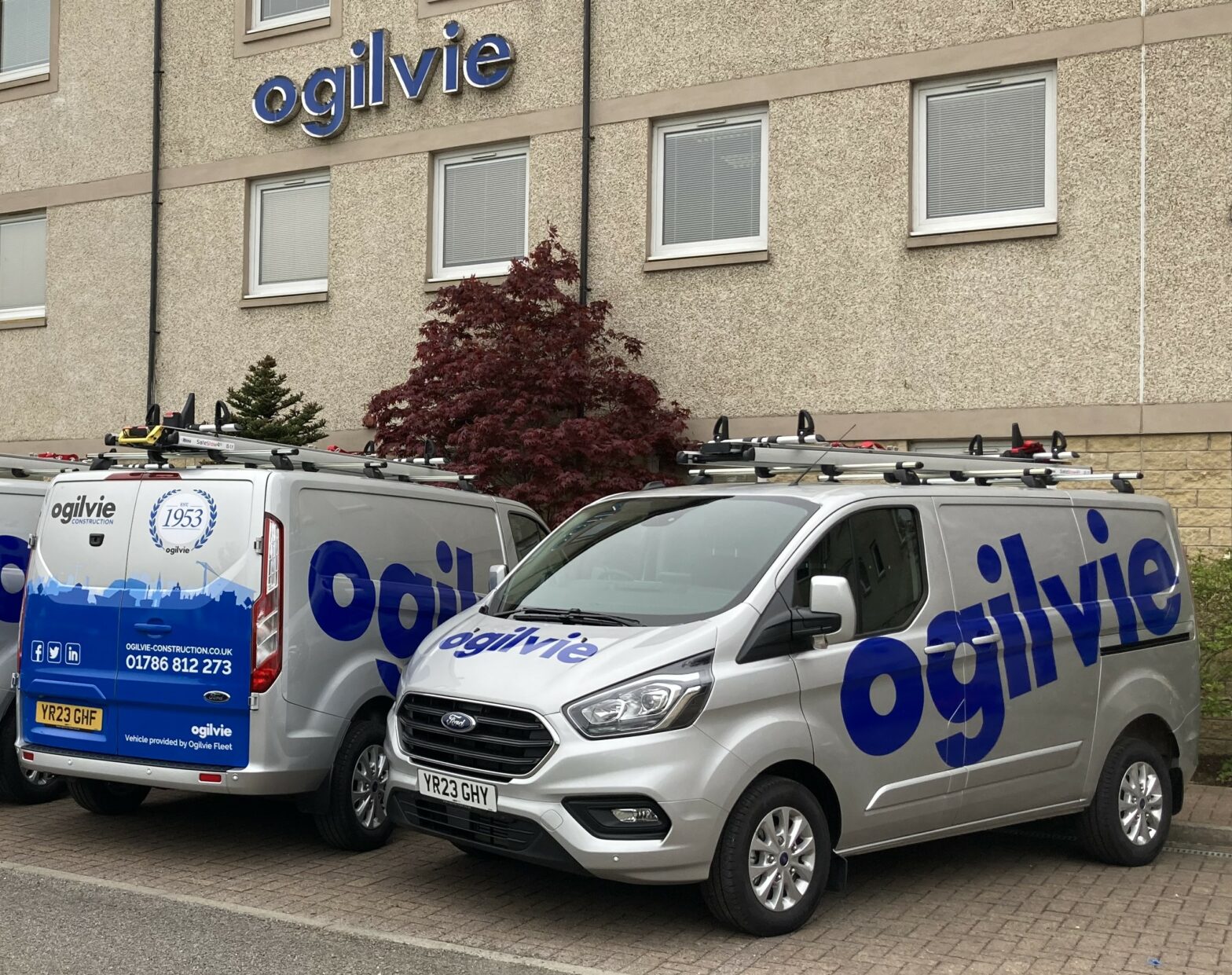 Ogilvie Construction and Net Defence take delivery of new Ford Transits ...